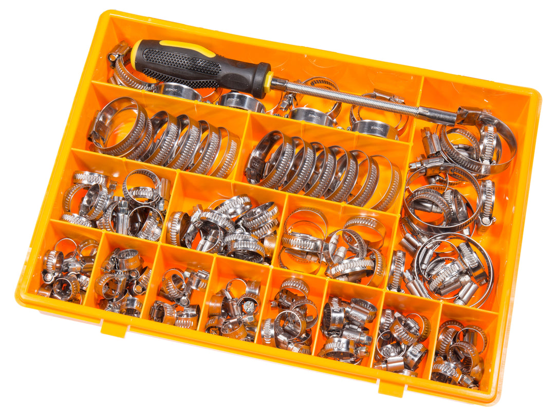 STAINLESS STEEL HOSE CLIP SET | MED